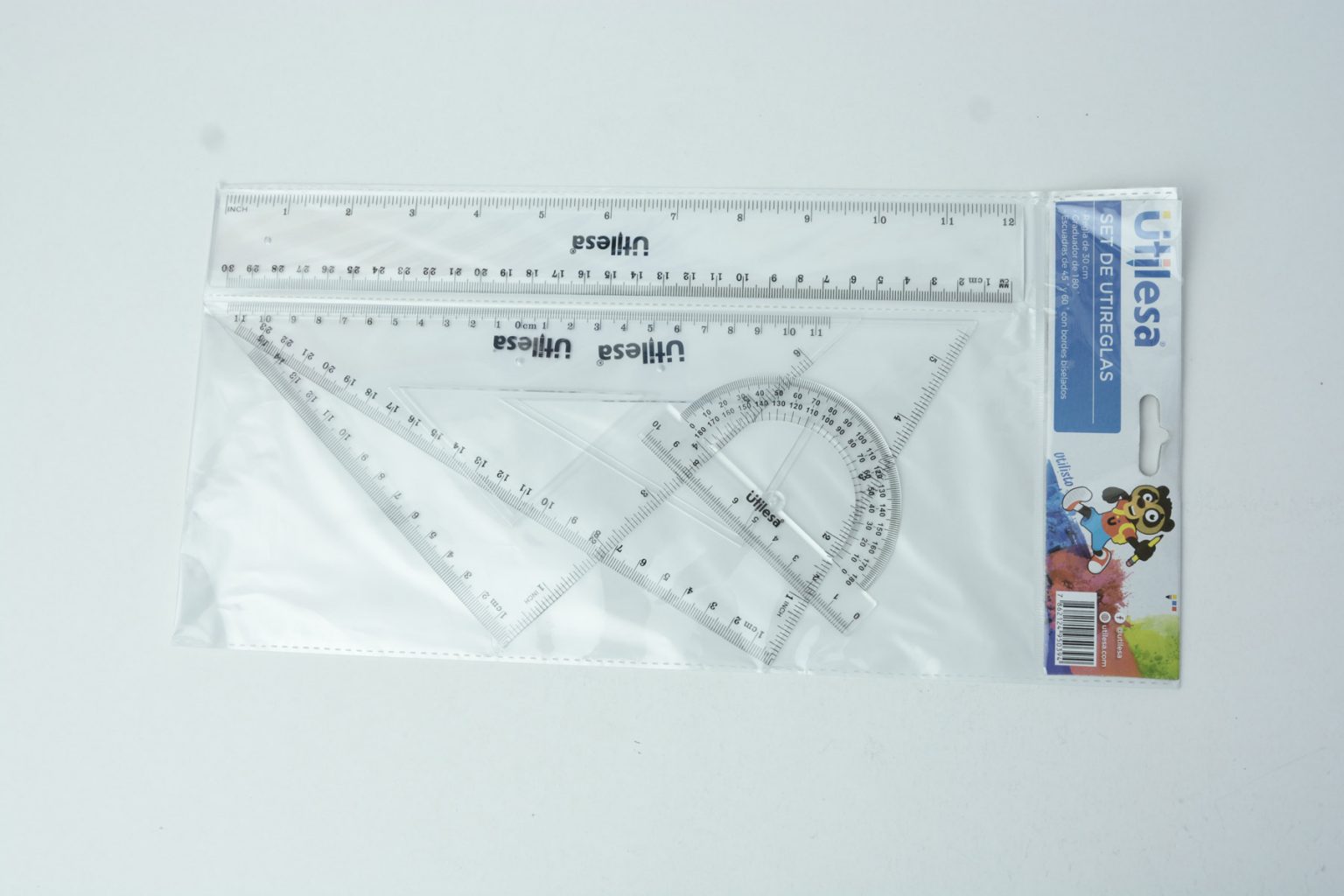 JUEGO GEOMETRICO PLASTICO 30CM UTILESA – Monserrath